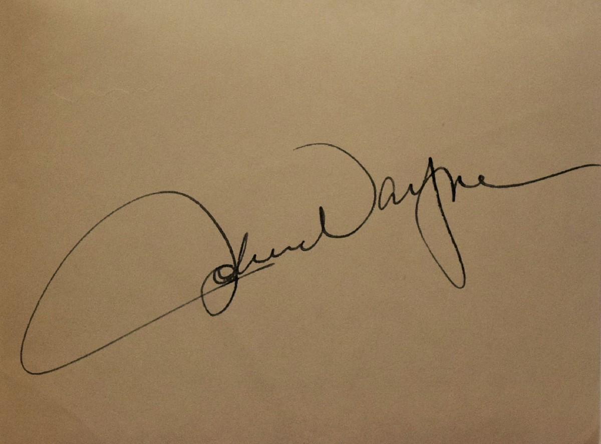 John Wayne signature slip | EstateSales.org