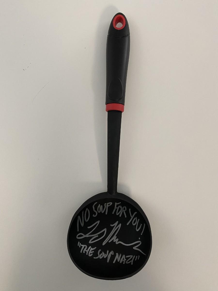 Seinfeld The Soup Nazi signed soup ladle | EstateSales.org