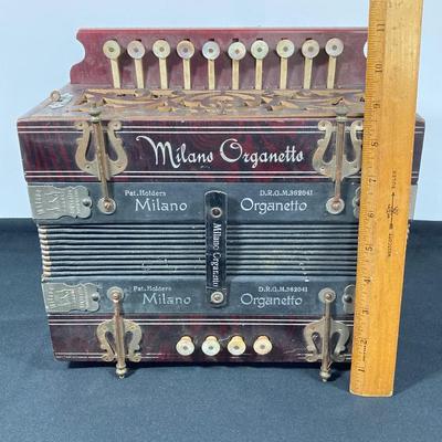 LOT 105L: Antique Milano Organetto Accordion | EstateSales.org