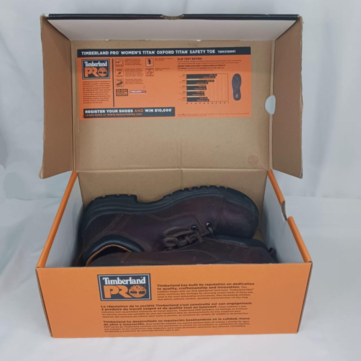 Timberland Women's Brown Titanium Toe Oxford Boot | EstateSales.org