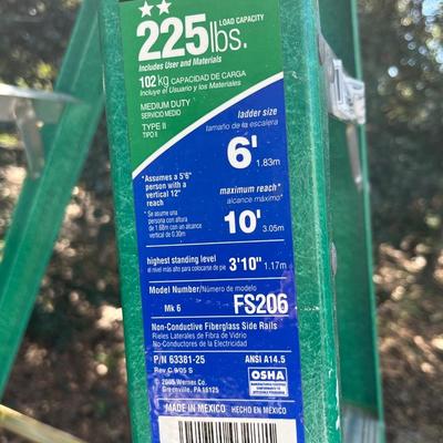 WERNER ~ 6’ Fiberglass Step Ladder | EstateSales.org