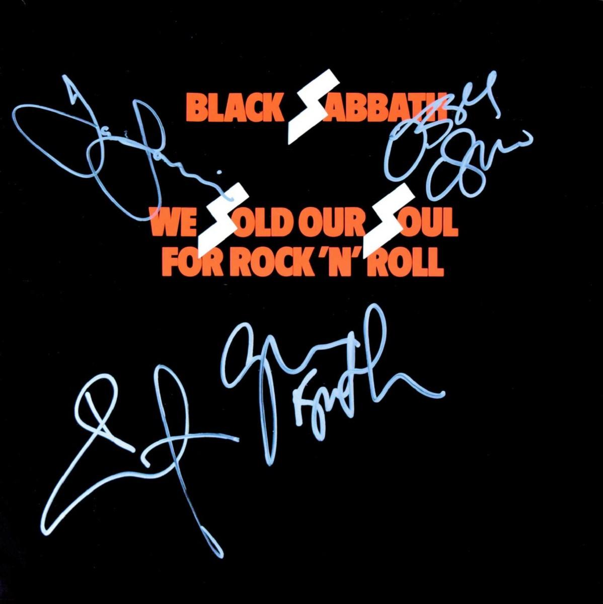 Black Sabbath signed We Sold Our Soul for Rock and Roll album ...