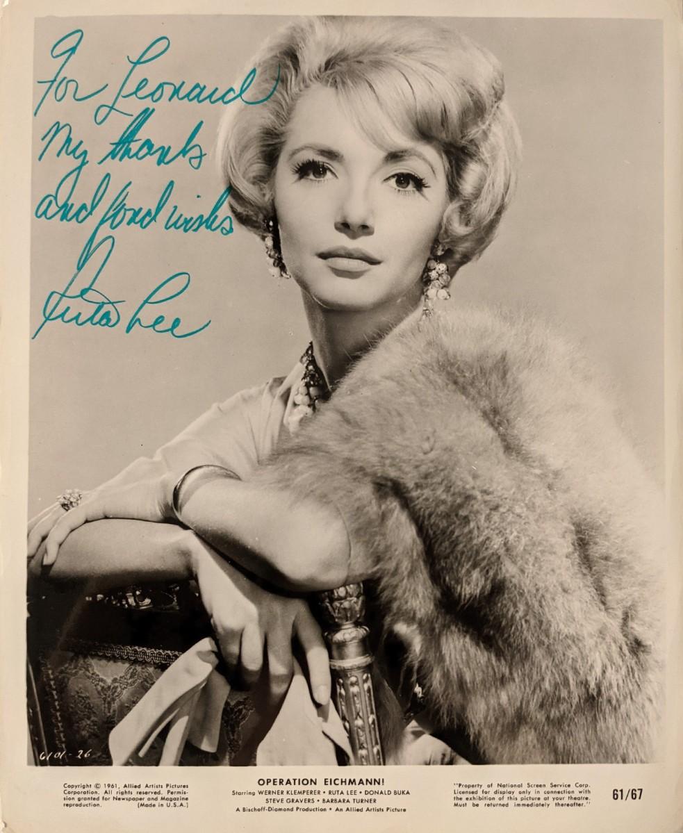 Ruta Lee signed photo | EstateSales.org