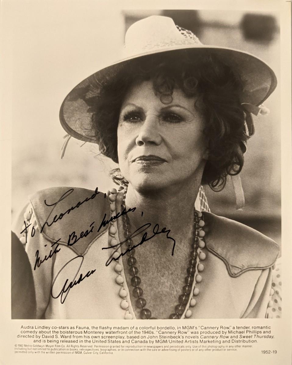 Audra Lindley signed photo | EstateSales.org
