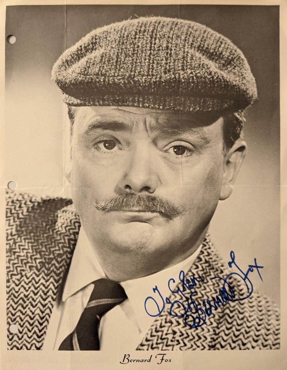 Bernard Fox signed photo | EstateSales.org