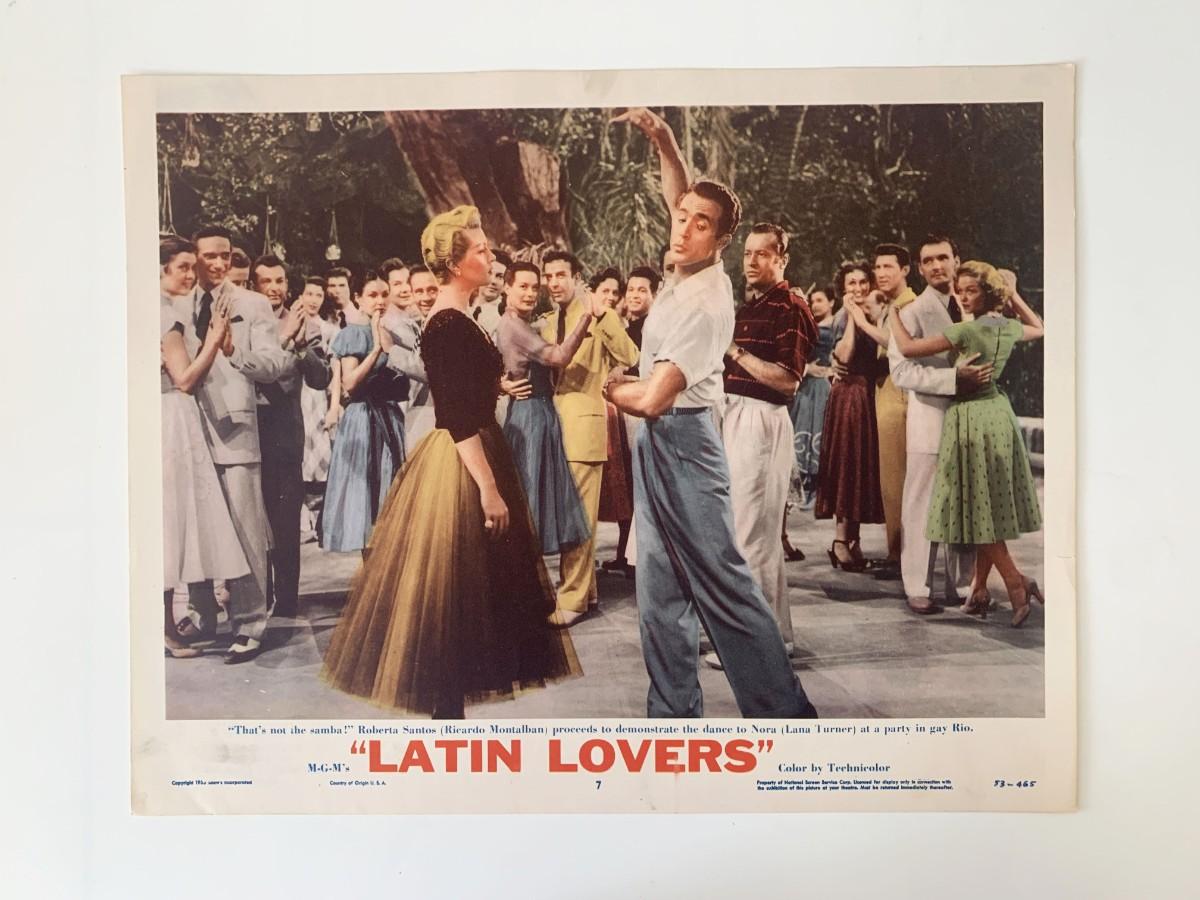 Latin Lovers original 1953 vintage lobby card | EstateSales.org
