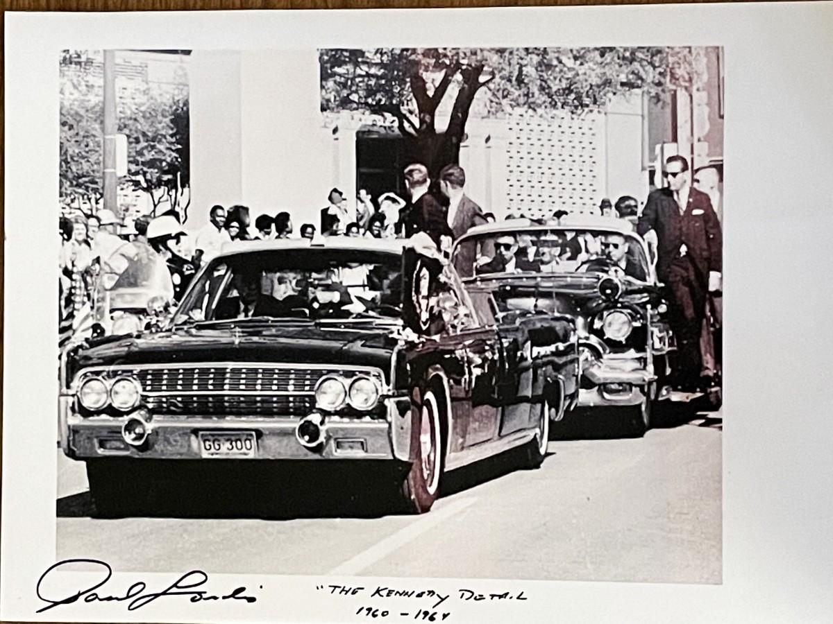 JFK Assassination U.S. Secret Service agent Paul Landis signed photo ...
