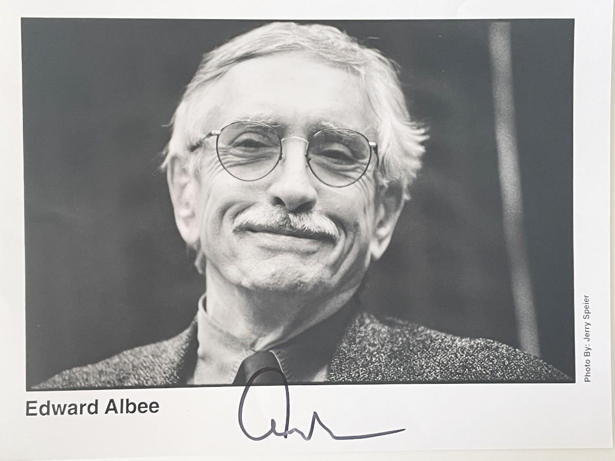 Author Edward Albee signed photo | EstateSales.org