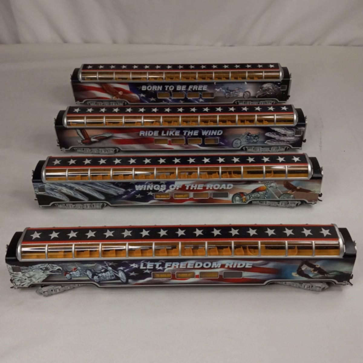 Bachmann HO Scale Motorcycle Themed Passenger Rail Cars | EstateSales.org