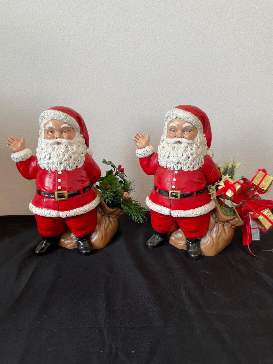 38- Handpainted Ceramic Santas | EstateSales.org