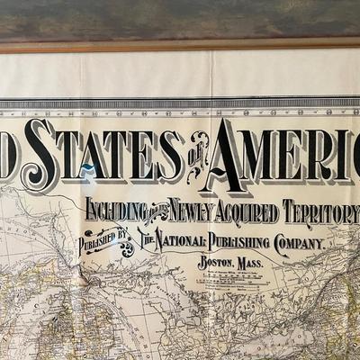 1901 The National Publishing Company US Map | EstateSales.org