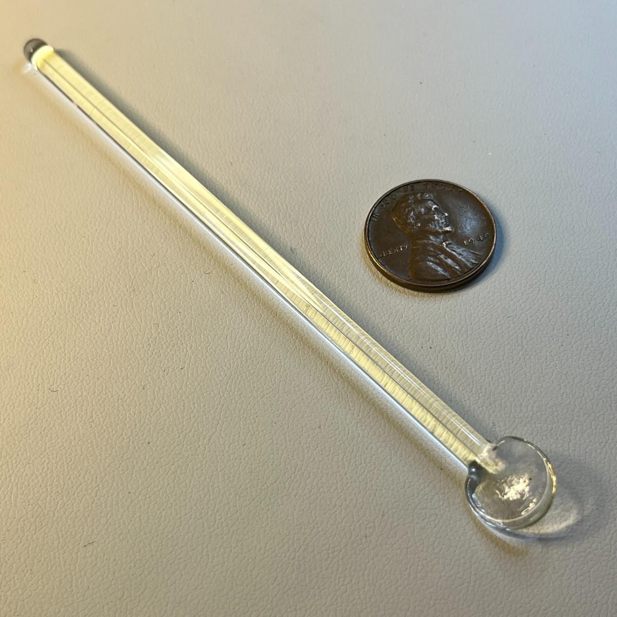 LITTLE CLEAR GLASS STIR STICK | EstateSales.org