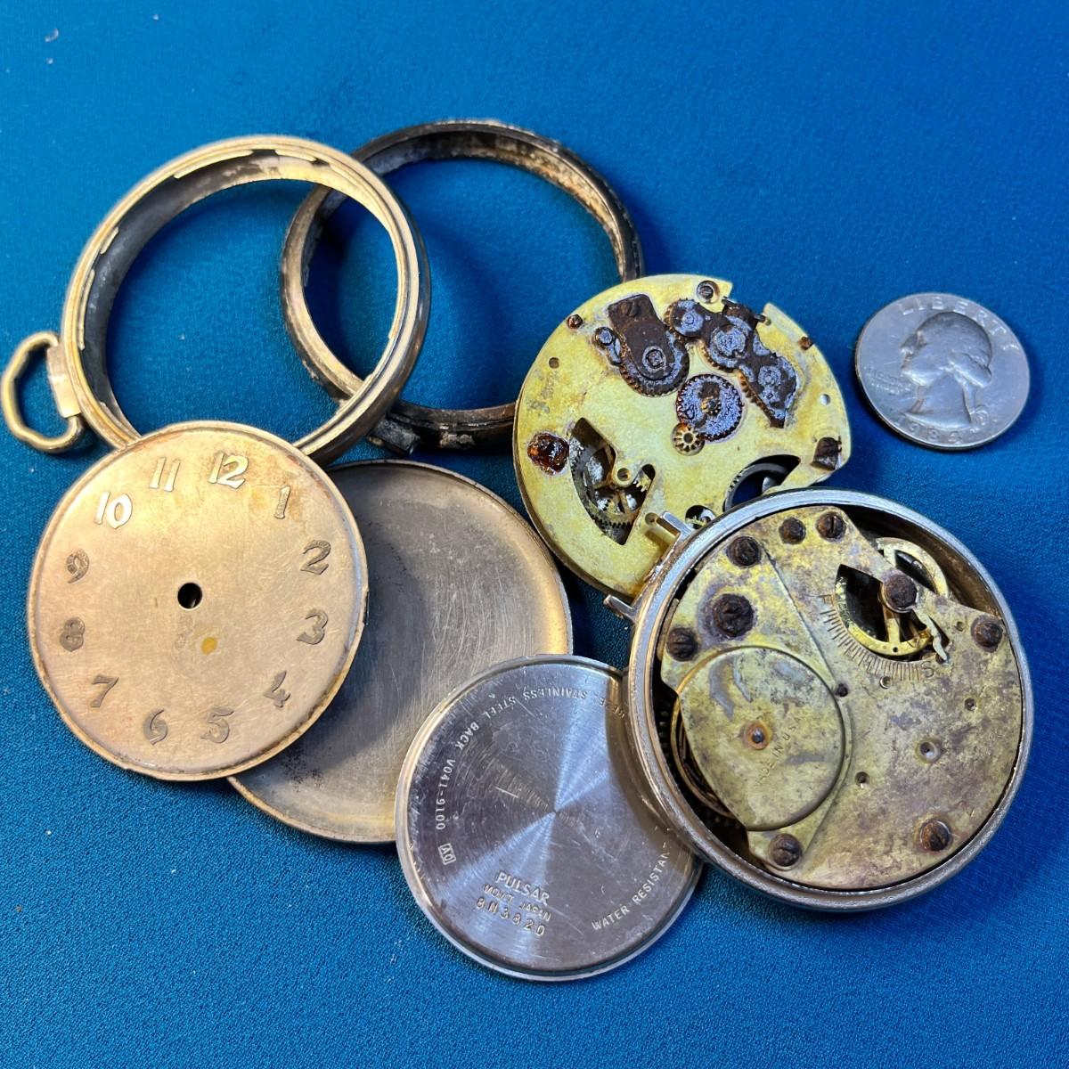 OLD POCKET WATCH PARTS, PIECES & JUNQUE | EstateSales.org