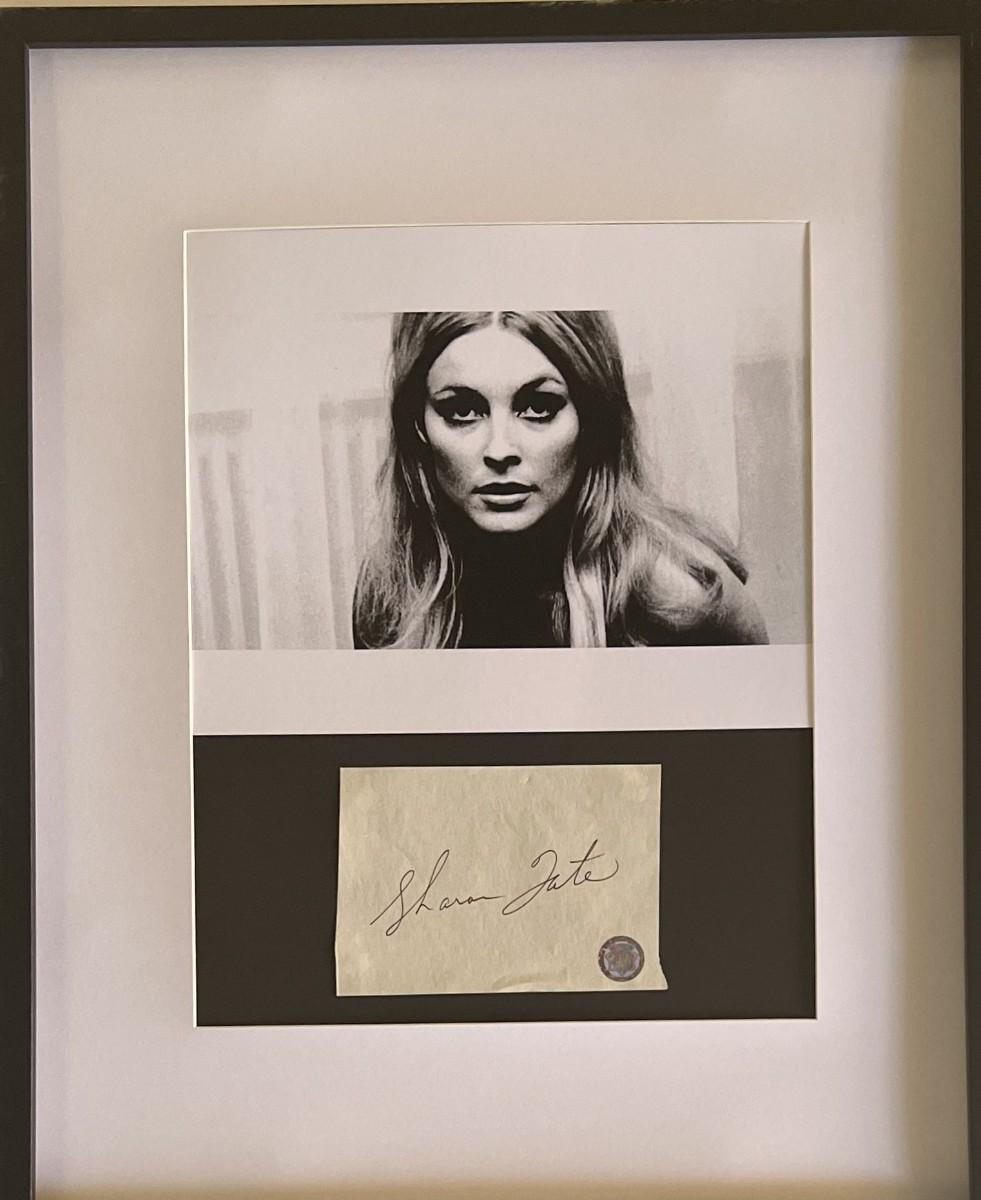 Sharon Tate original signature collage | EstateSales.org
