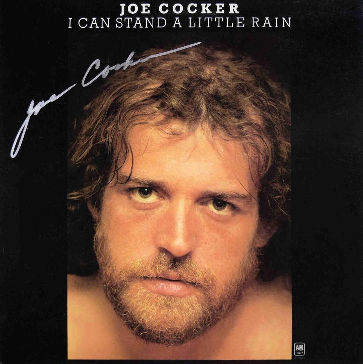 Joe Cocker I Can Stand A Little Rain signed album | EstateSales.org