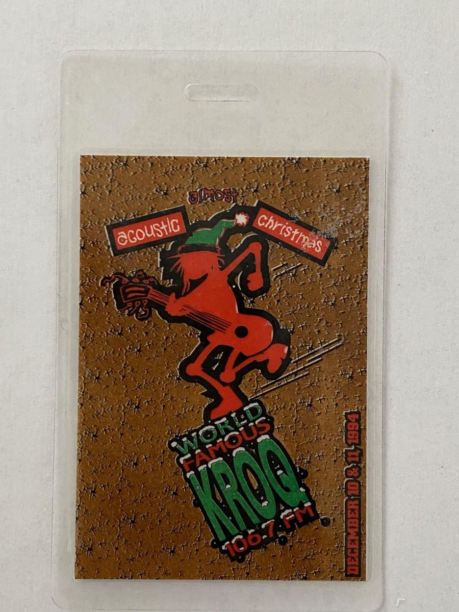 KROQ-FM Acoustic Christmas '94 Backstage Pass | EstateSales.org