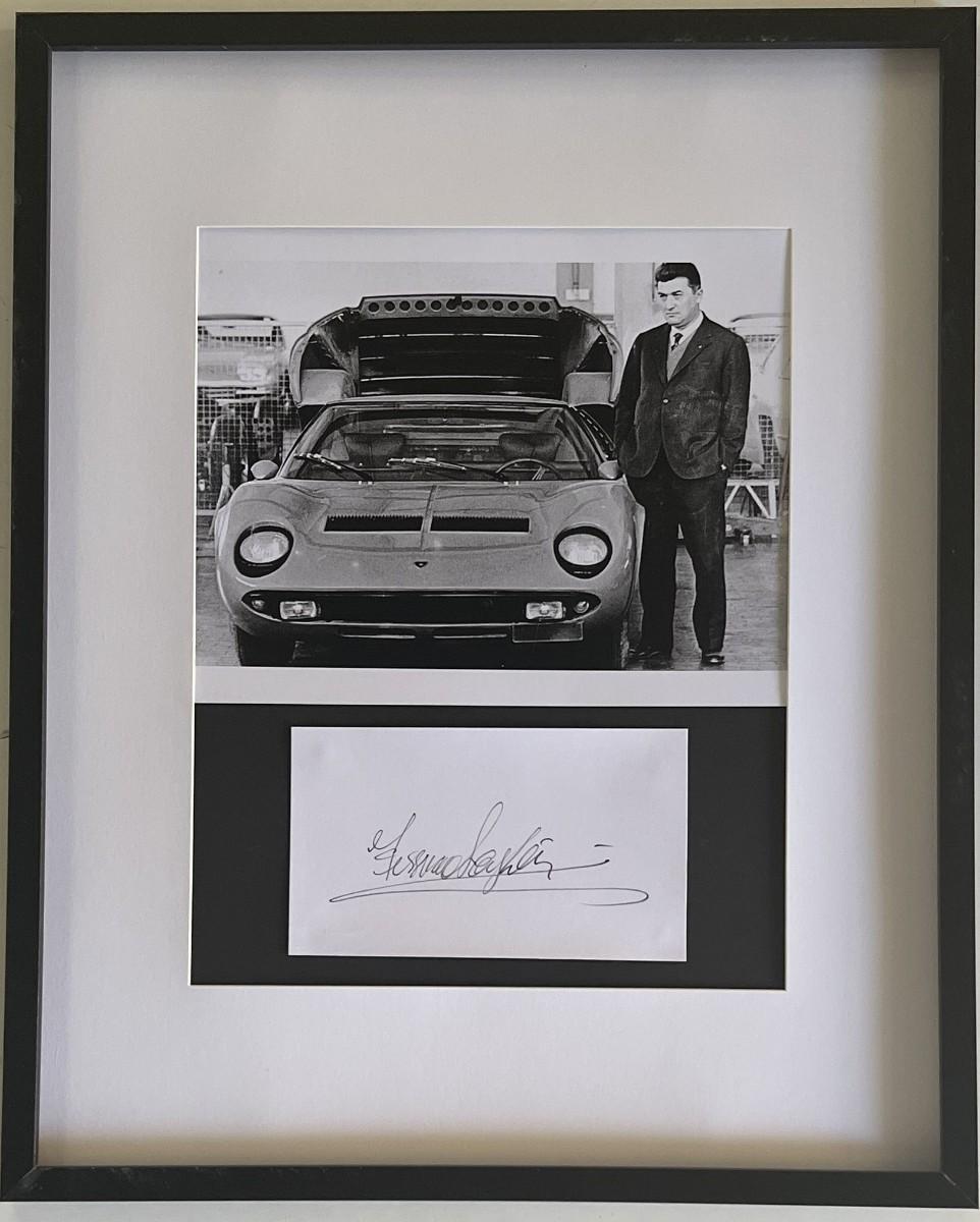 Ferruccio Lamborghini original signature collage | EstateSales.org