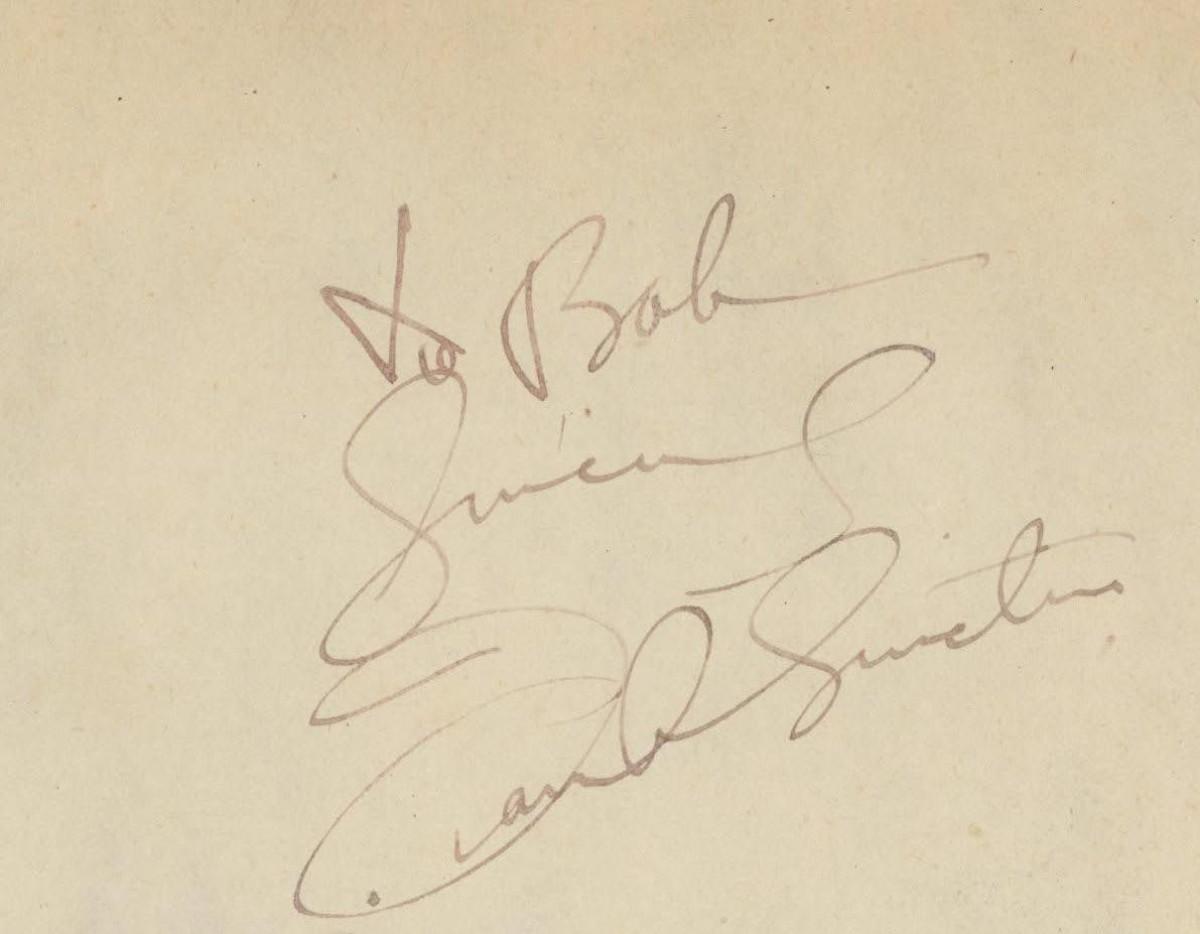Frank Sinatra original signature | EstateSales.org