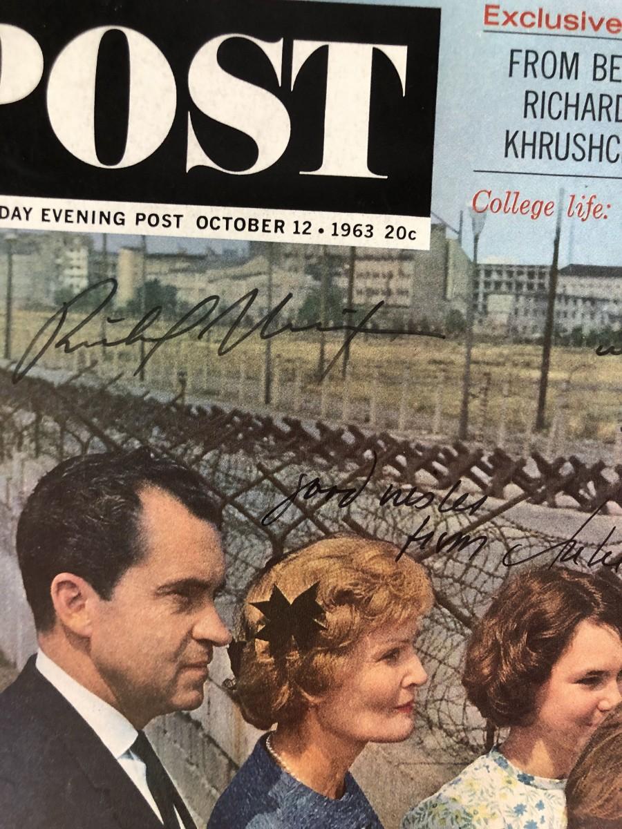 Richard Nixon signed Magazine. GFA Authenticated | EstateSales.org Richard Nixon signed Magazine. GFA Authenticated | EstateSales.org