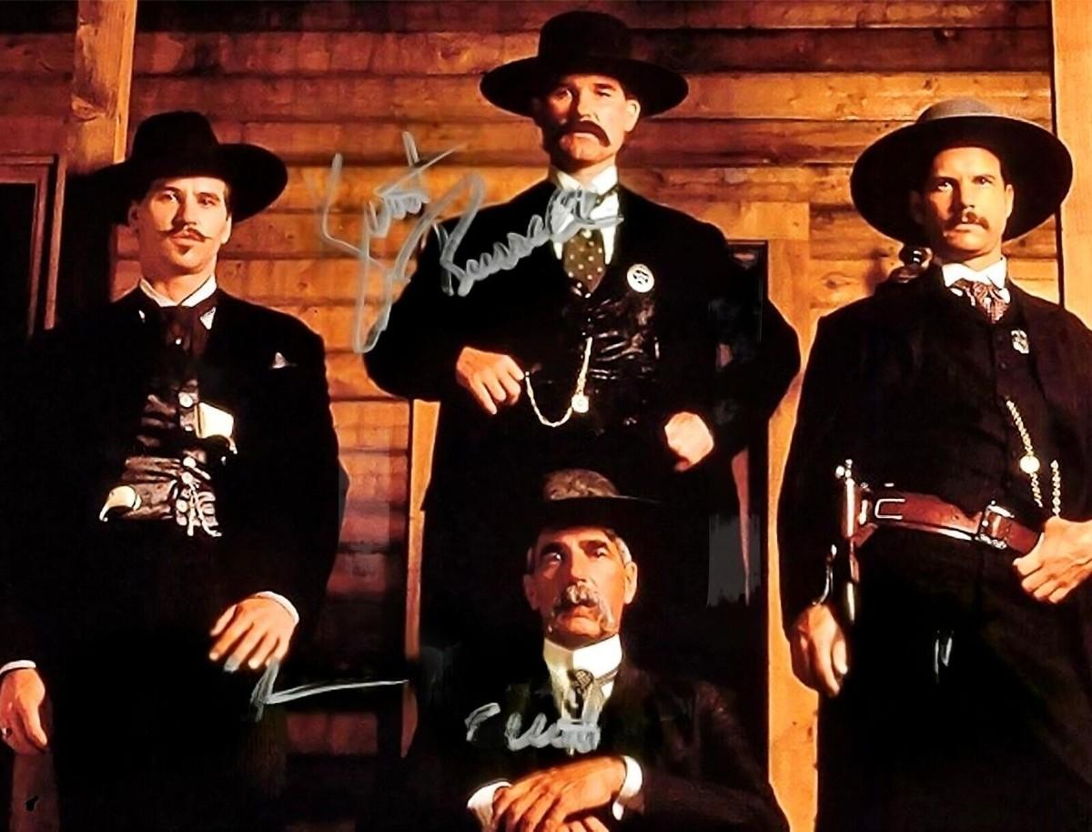 Tombstone Facsimile Cast Signed Movie Photo Reprint Autographed By Val