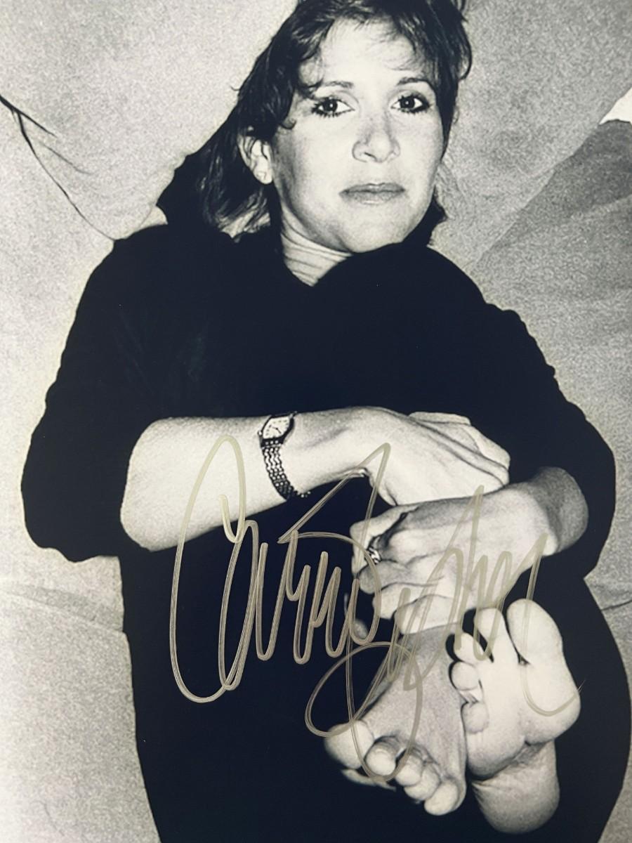 Carrie Fisher signed photo | EstateSales.org