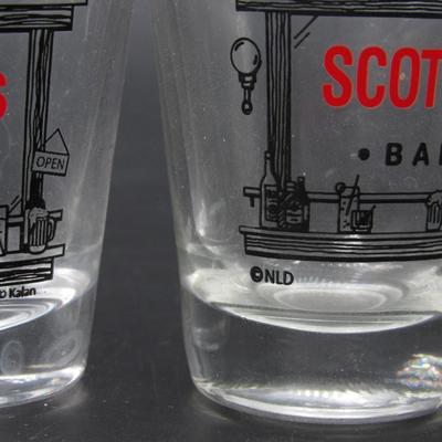 Pair of Retro Novelty Liquor Shot Glasses from Scott's Bar ...