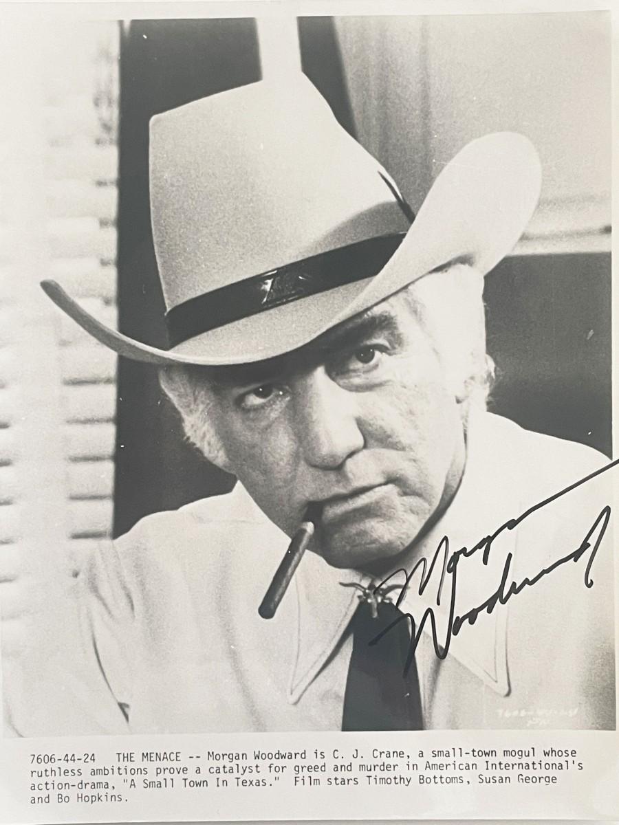 Morgan Woodward The Menace signed movie photo | EstateSales.org