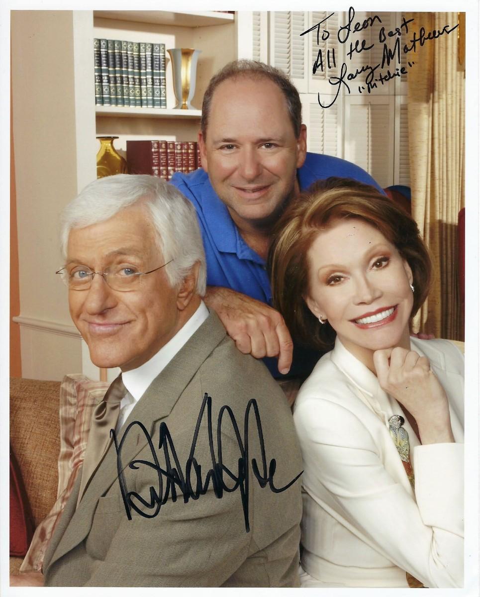 The Dick Van Dyke Show Dick Van Dyke and Larry Mathews signed photo ...