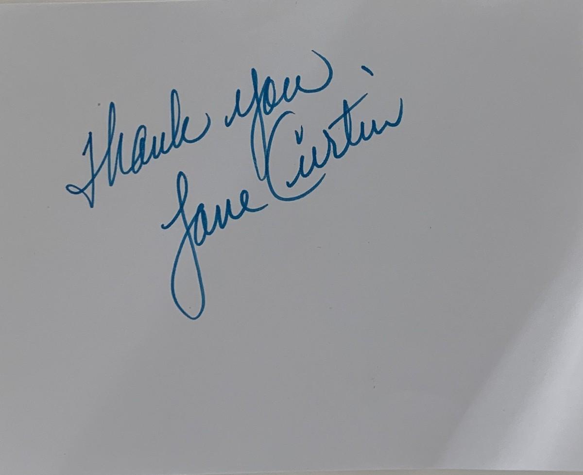 Saturday Night Live Jane Curtin original signature. GFA Authenticated ...