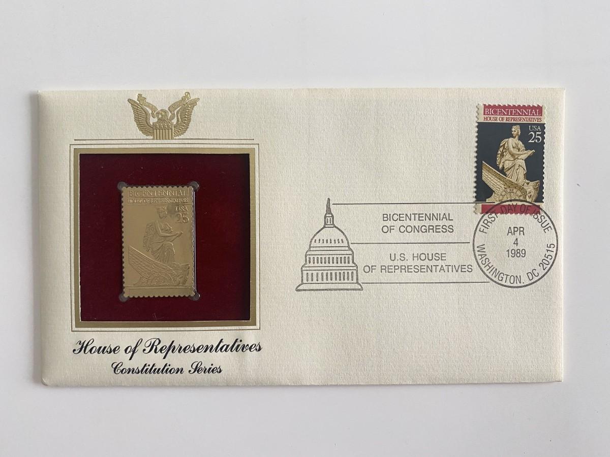 House of Representatives Constitution Series Gold Stamp Replica First ...