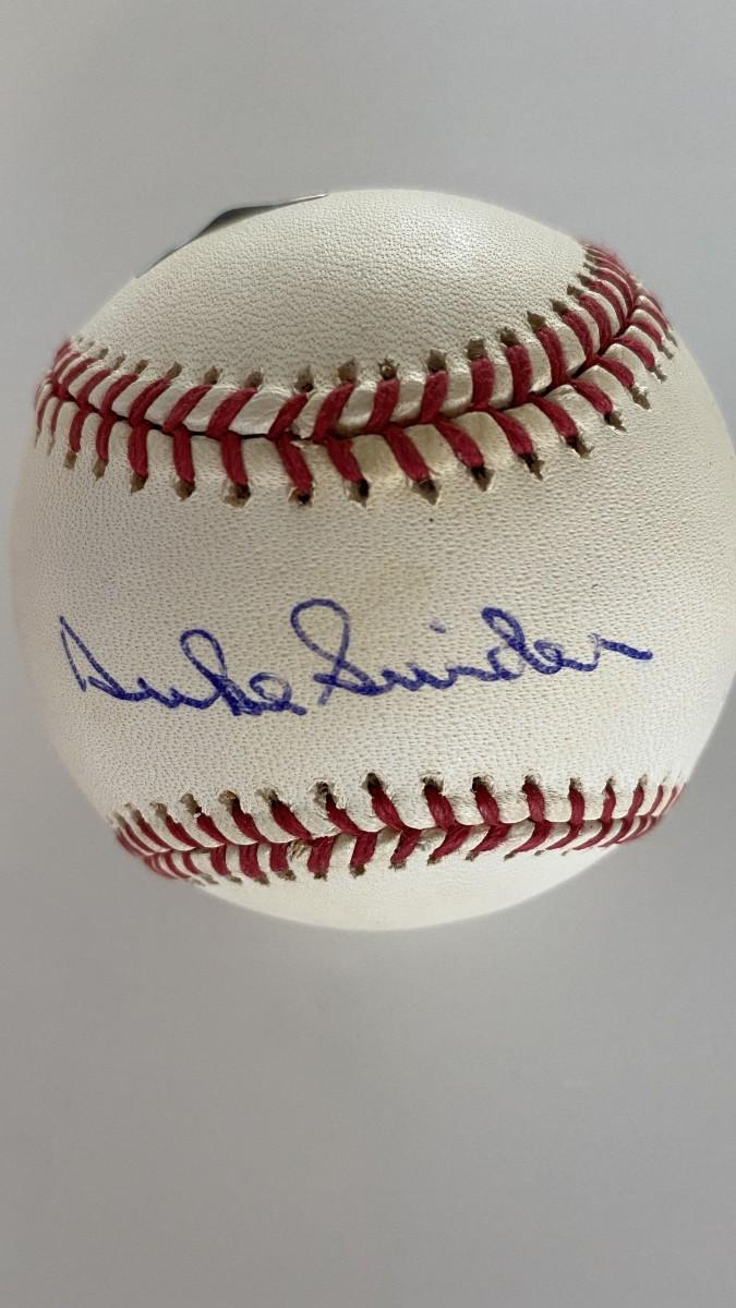 LA Dodger Duke Snider signed baseball | EstateSales.org