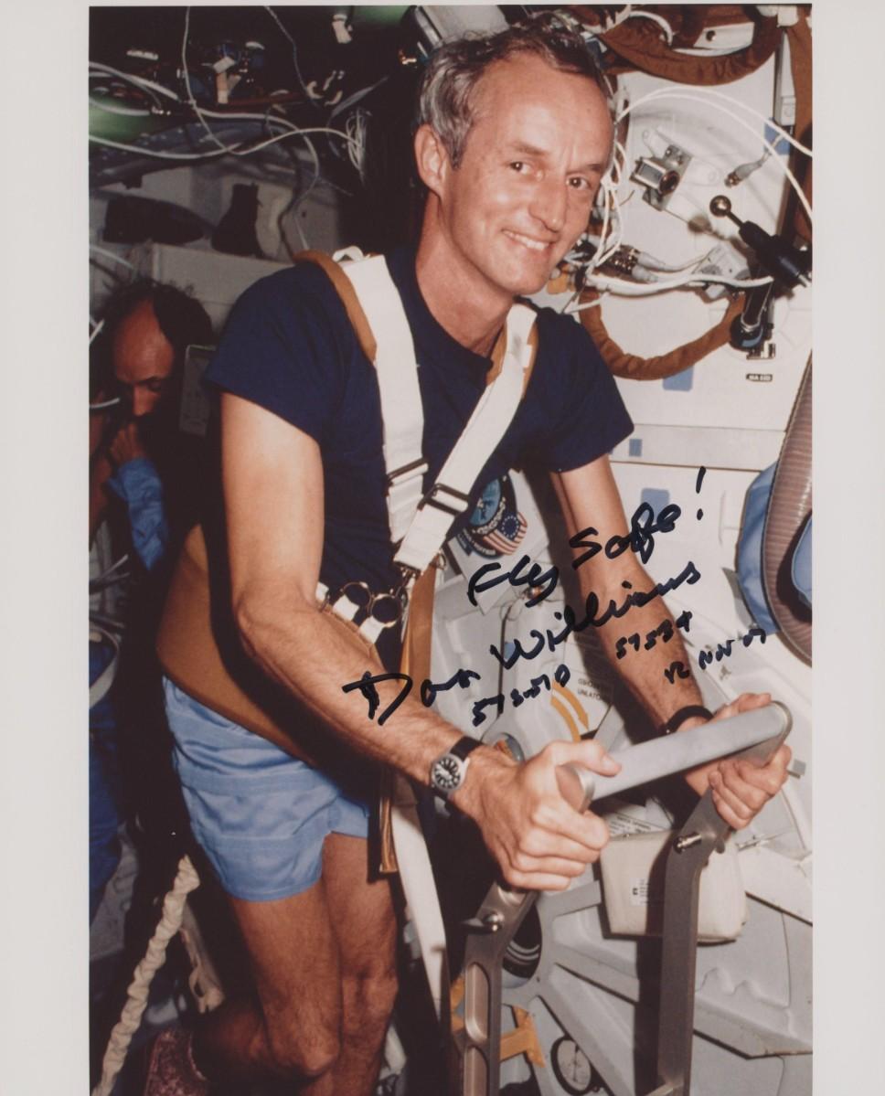 NASA Don Williams signed photo | EstateSales.org