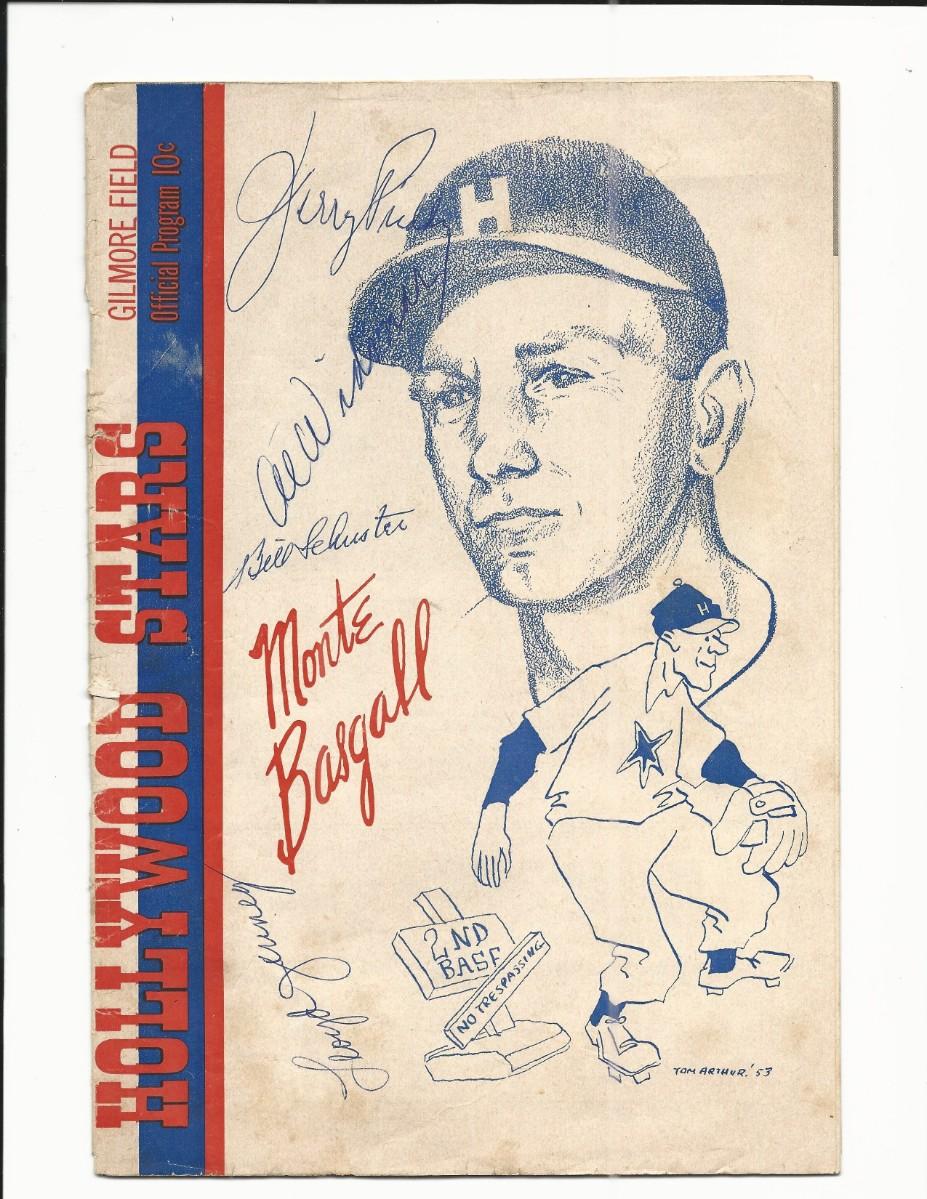 Vintage Hollywood Stars Gilmore Field Official Baseball Program ...