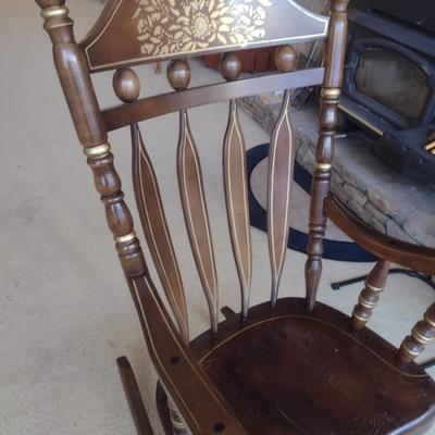 Vintage Virginia House Walnut Rocking Chair Choice A | EstateSales.org