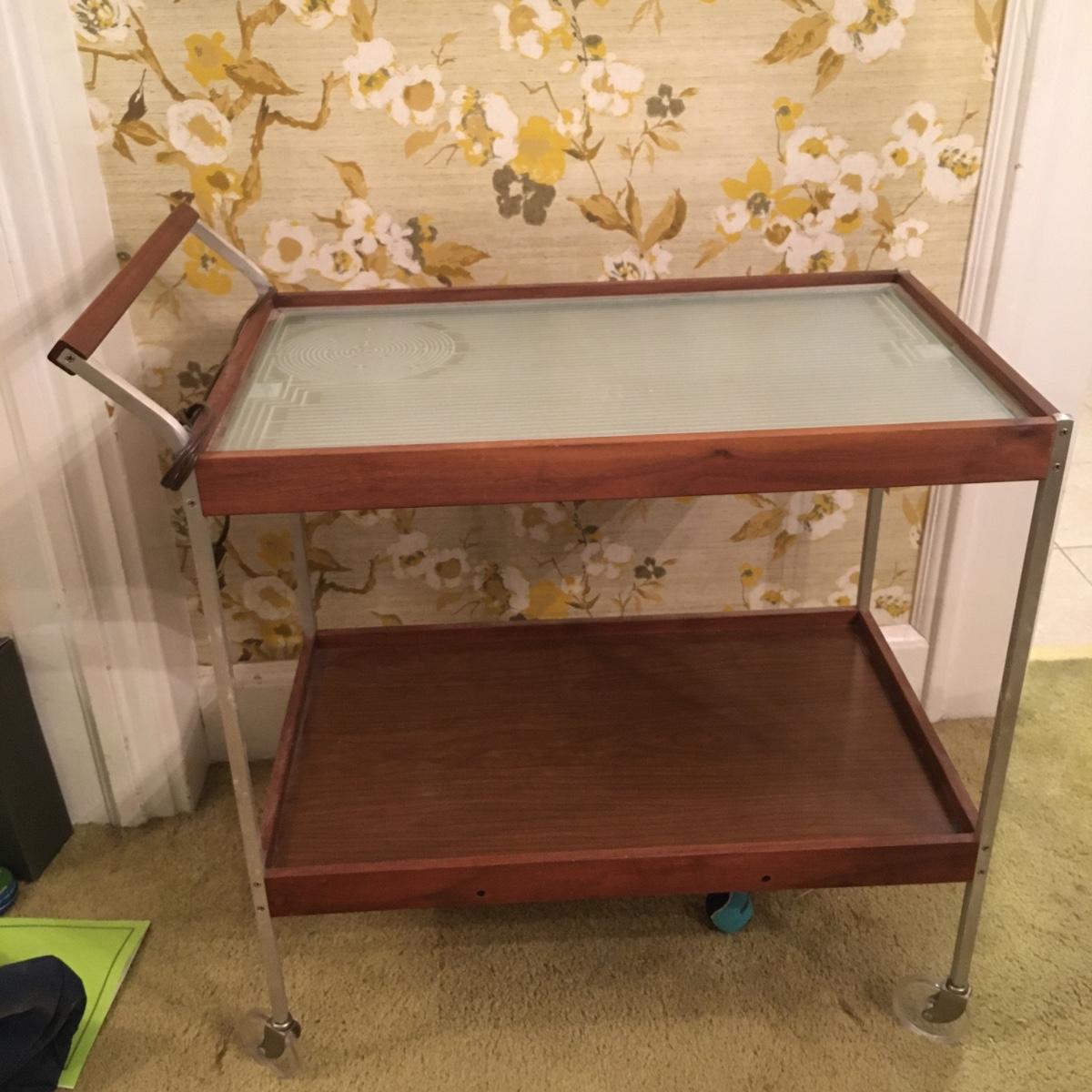 Vintage Salton Hotray Hotable Mid Century Heated Serving Bar Tea Cart ...