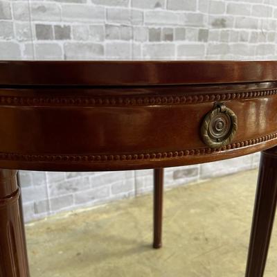Bombay Company Round Accent Table with Drawer | EstateSales.org