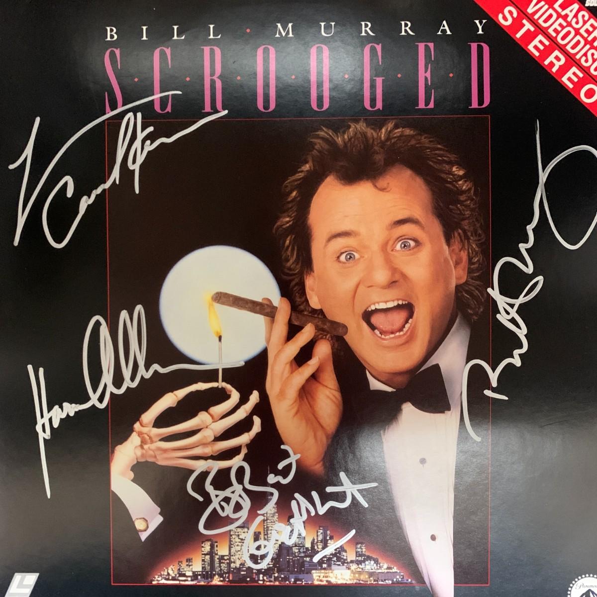 Scrooged cast signed laser disc | EstateSales.org