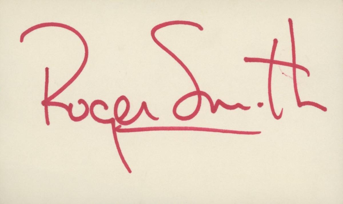 77 Sunset Strip Roger Smith signature cut | EstateSales.org