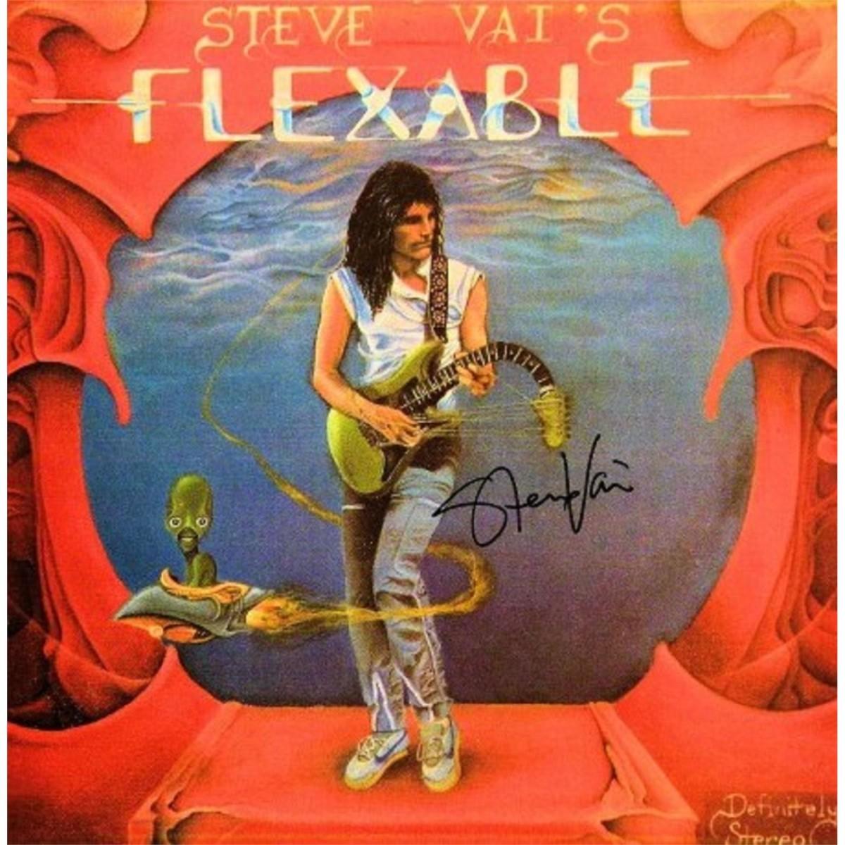 Steve Vai signed "Flexable" album | EstateSales.org