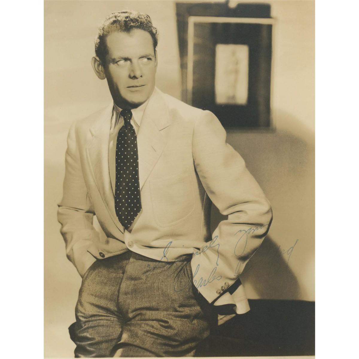 Charles Bickford signed photo. | EstateSales.org