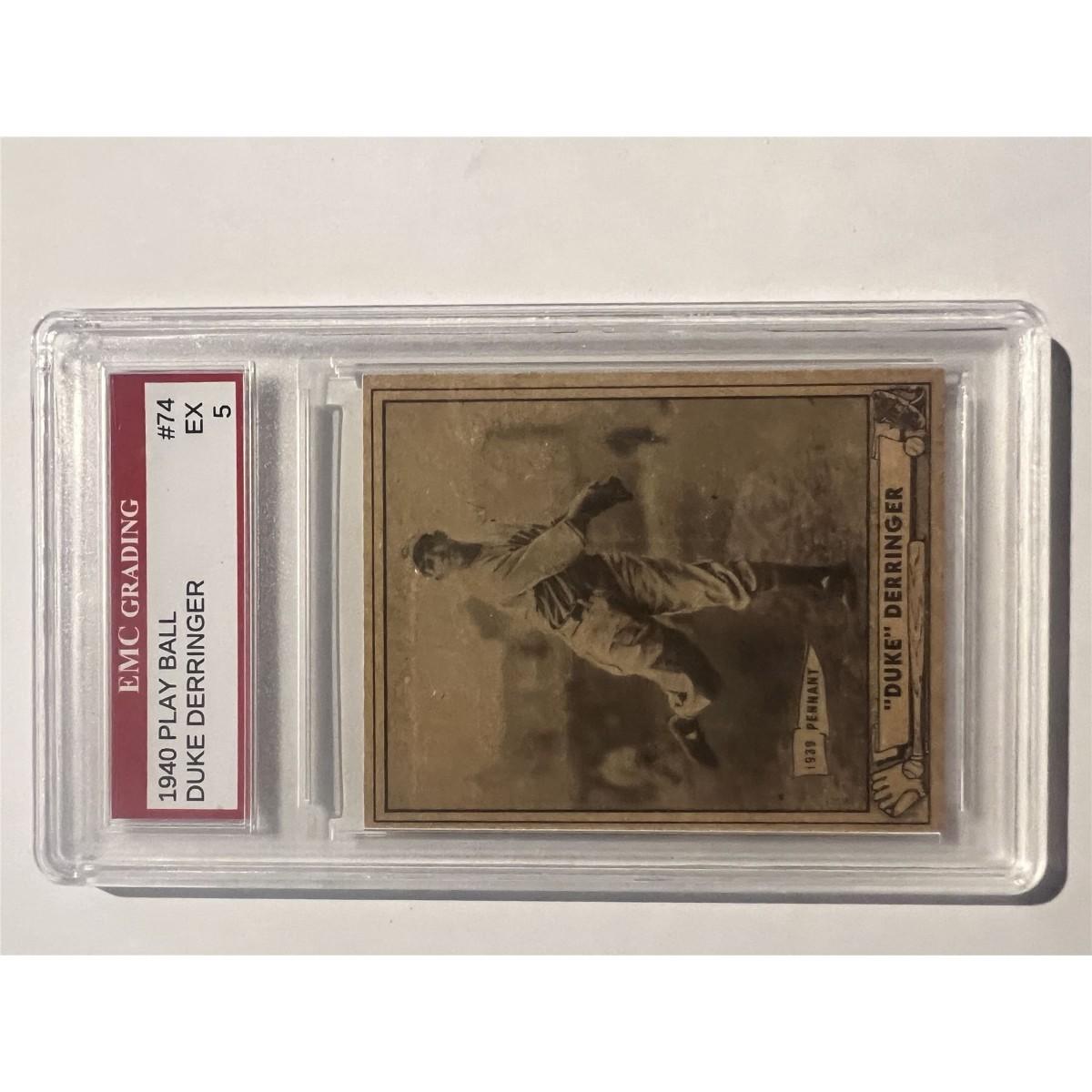 1940 Play Ball Duke Derringer baseball card | EstateSales.org