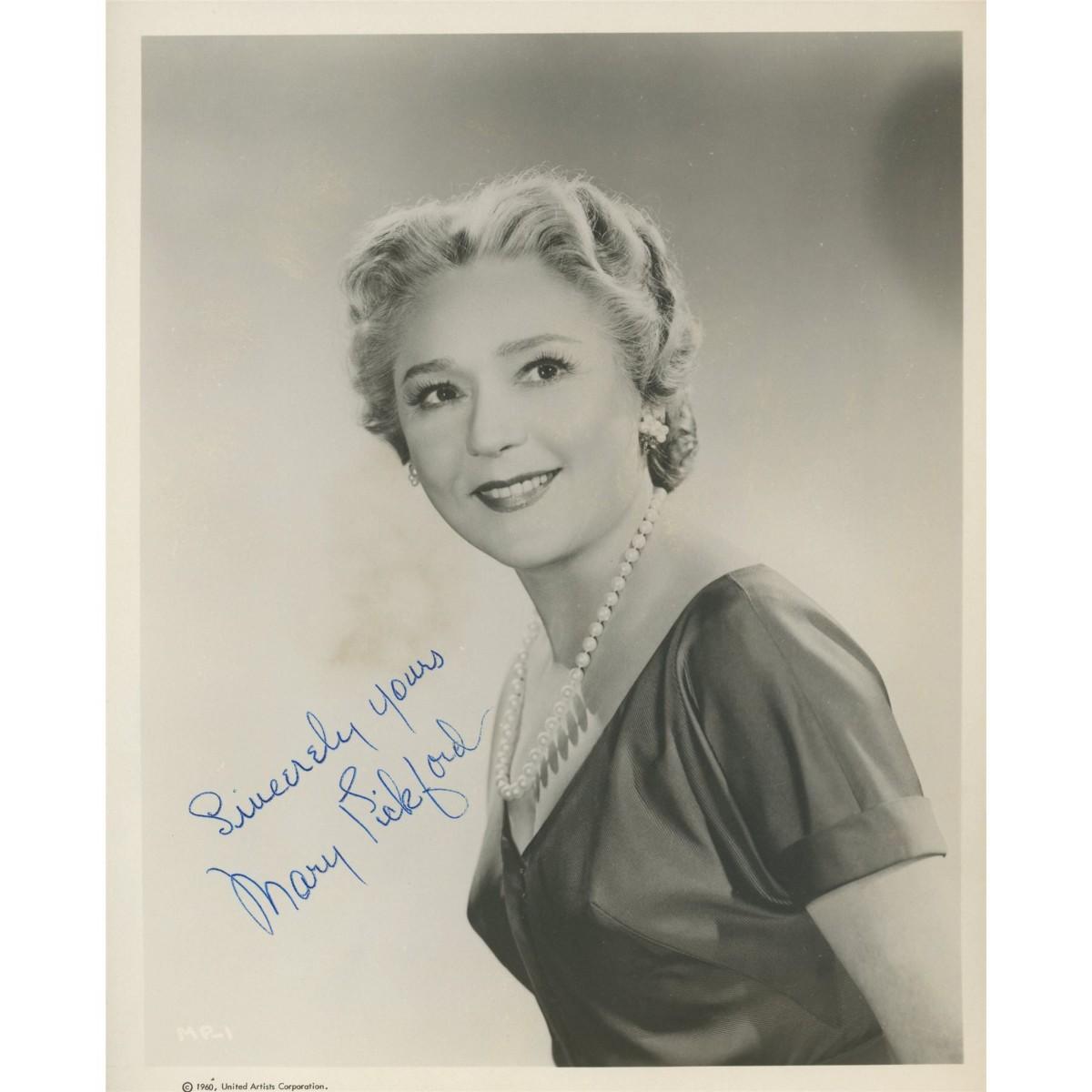 Mary Pickford signed photo. GFA Authenticated | EstateSales.org