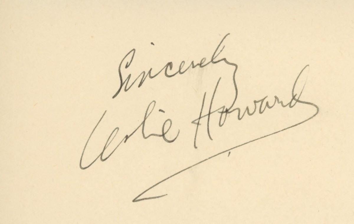 Leslie Howard signature cut. GFA Authenticated | EstateSales.org