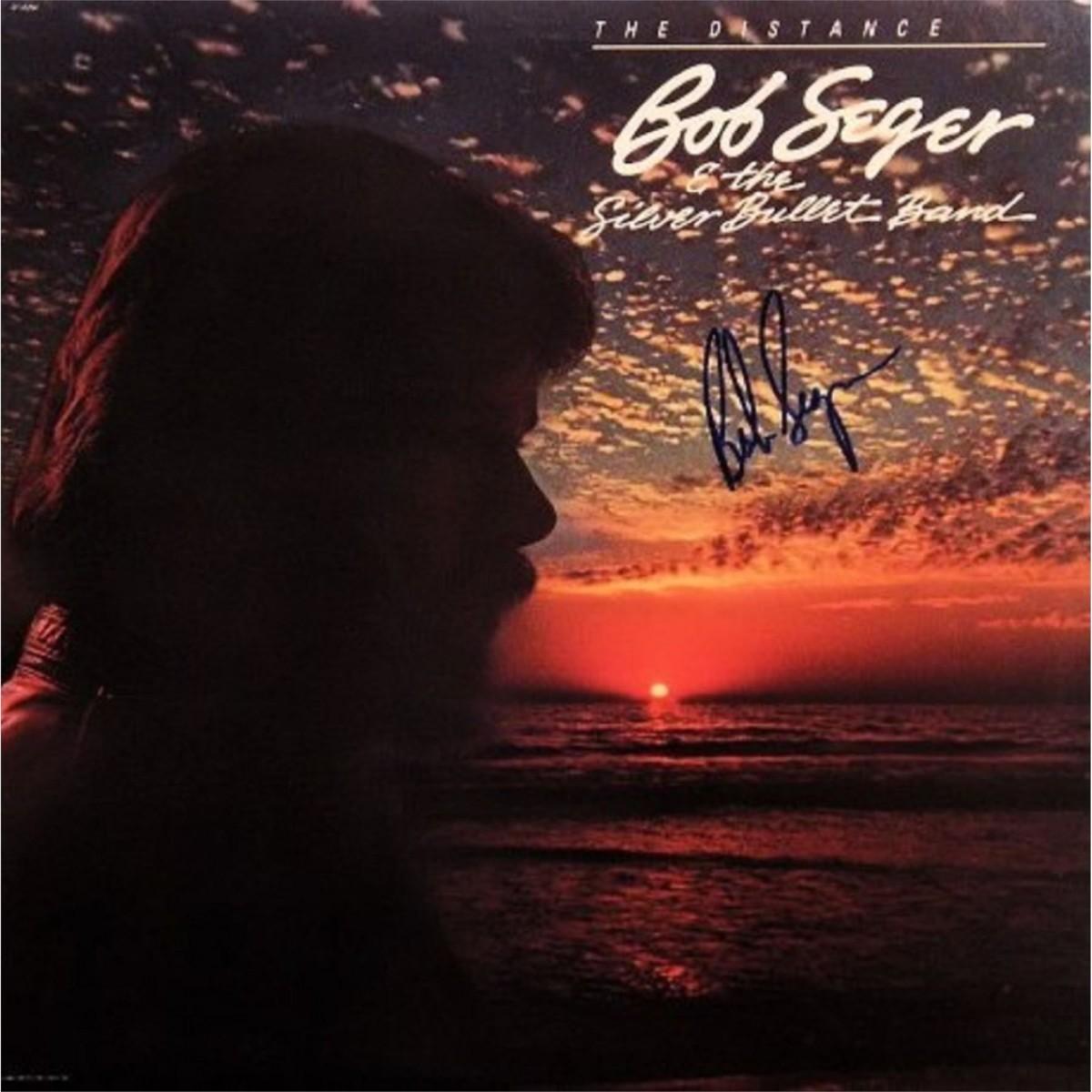 Bob Seger signed "The Distance" album | EstateSales.org