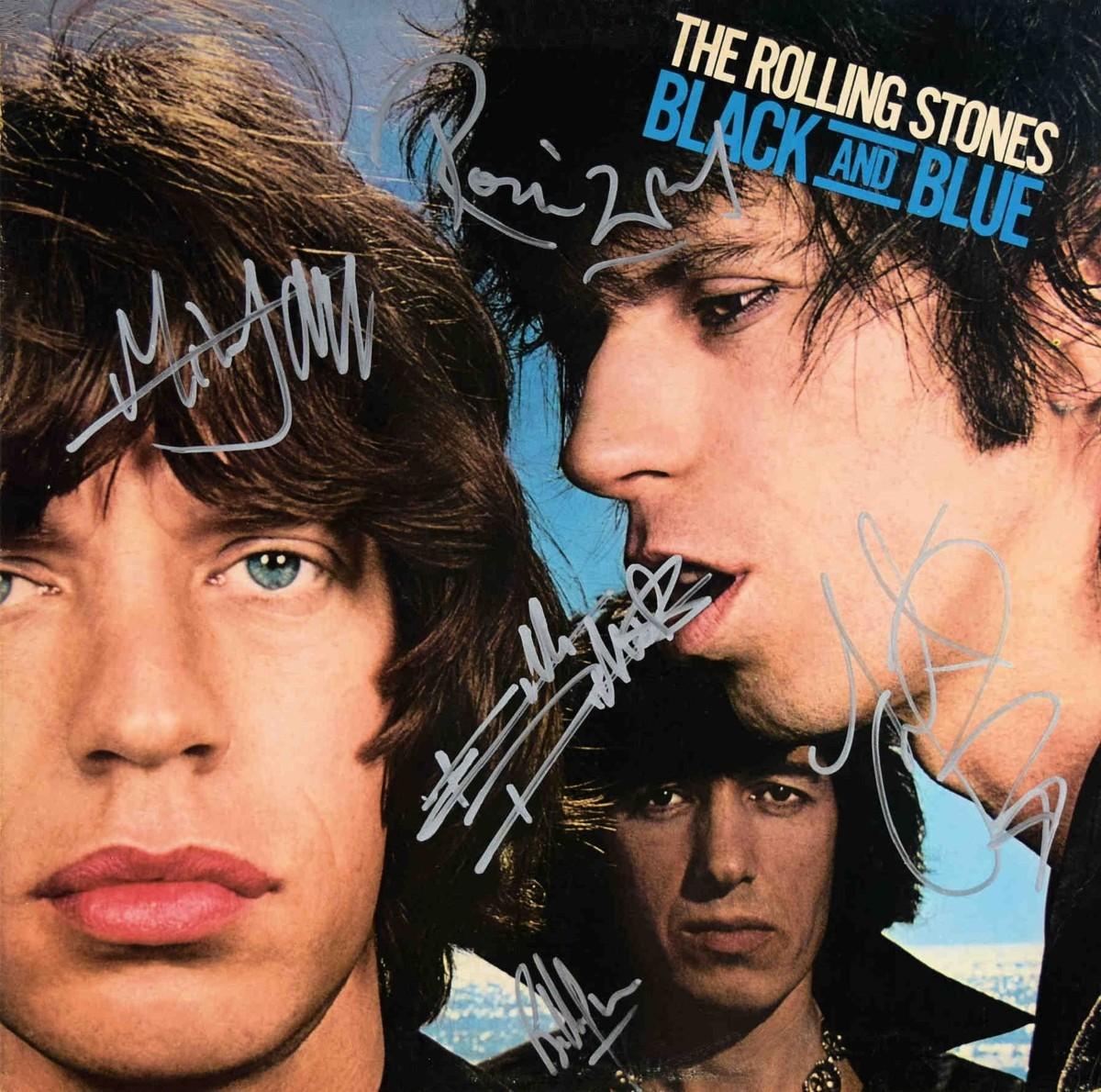 The Rolling Stones signed Black and Blue album | EstateSales.org