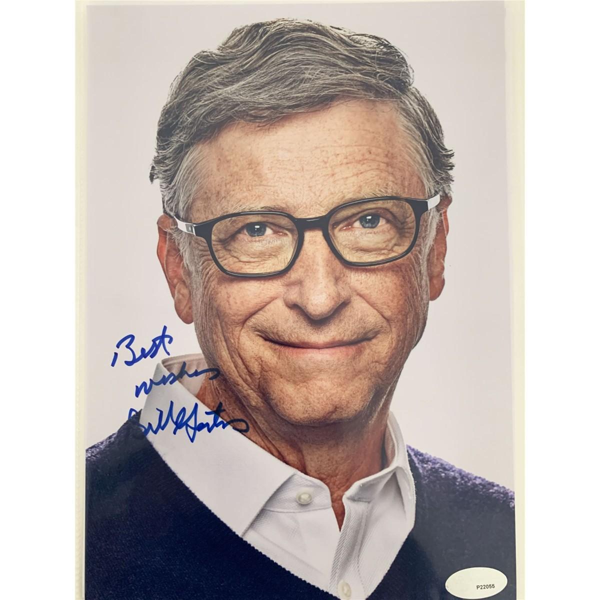 Bill Gates Signed Photo | EstateSales.org