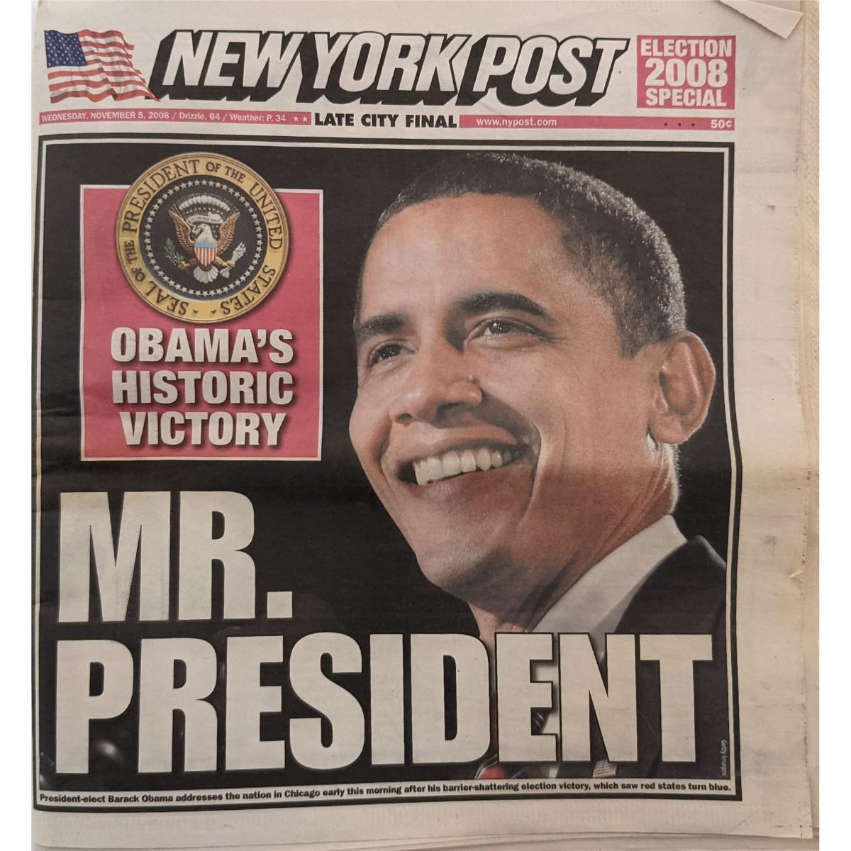 N.Y. Post Election Special - Obama's Historic Victory - Nov. 5 2008 ...