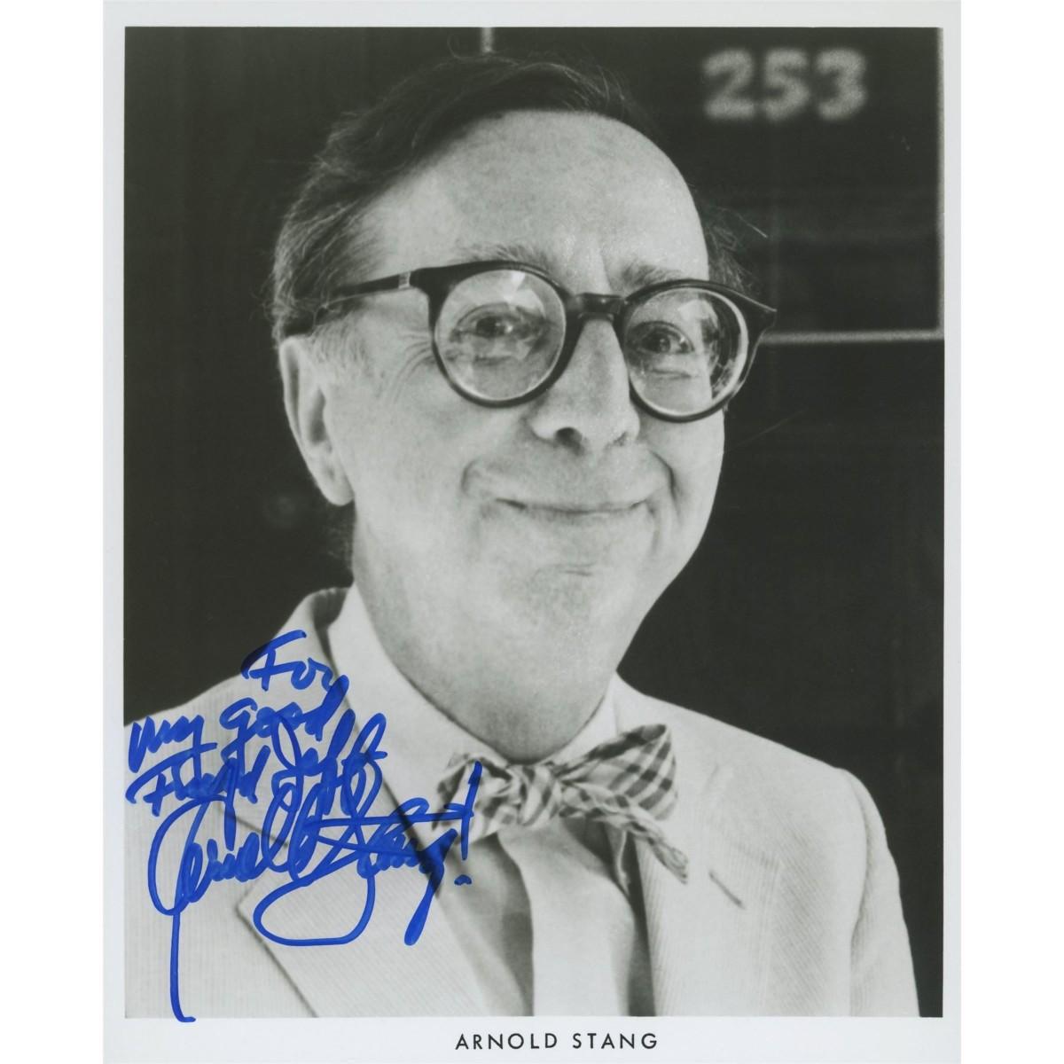 Arnold Stang signed photo | EstateSales.org
