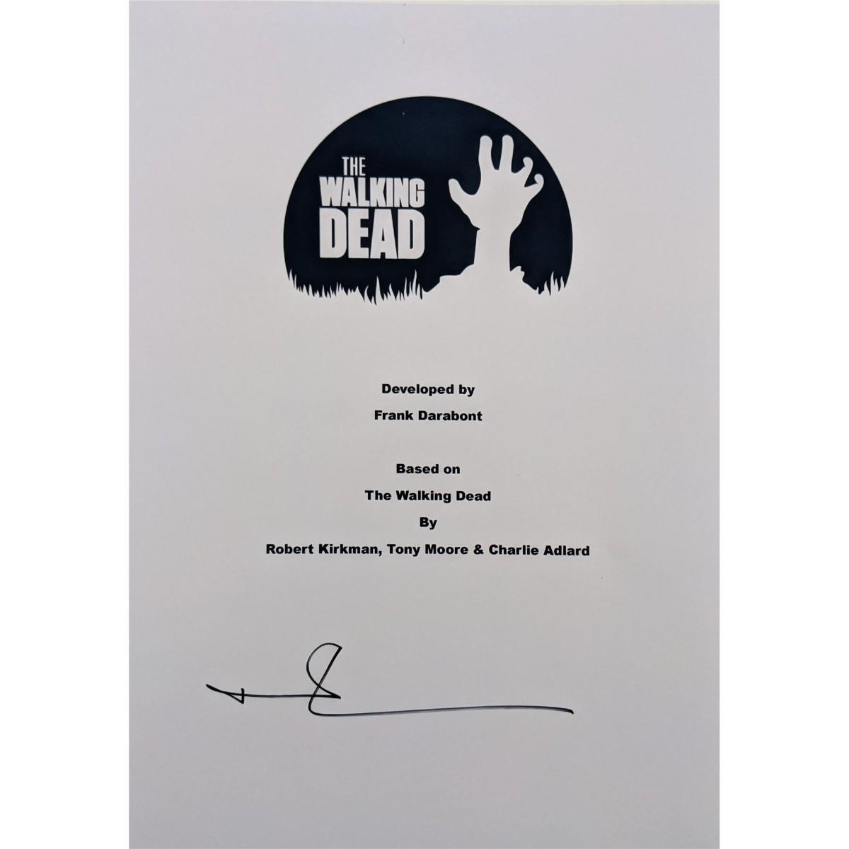 Andrew Lincoln signed The Walking Dead Signed Glossy Script Cover ...