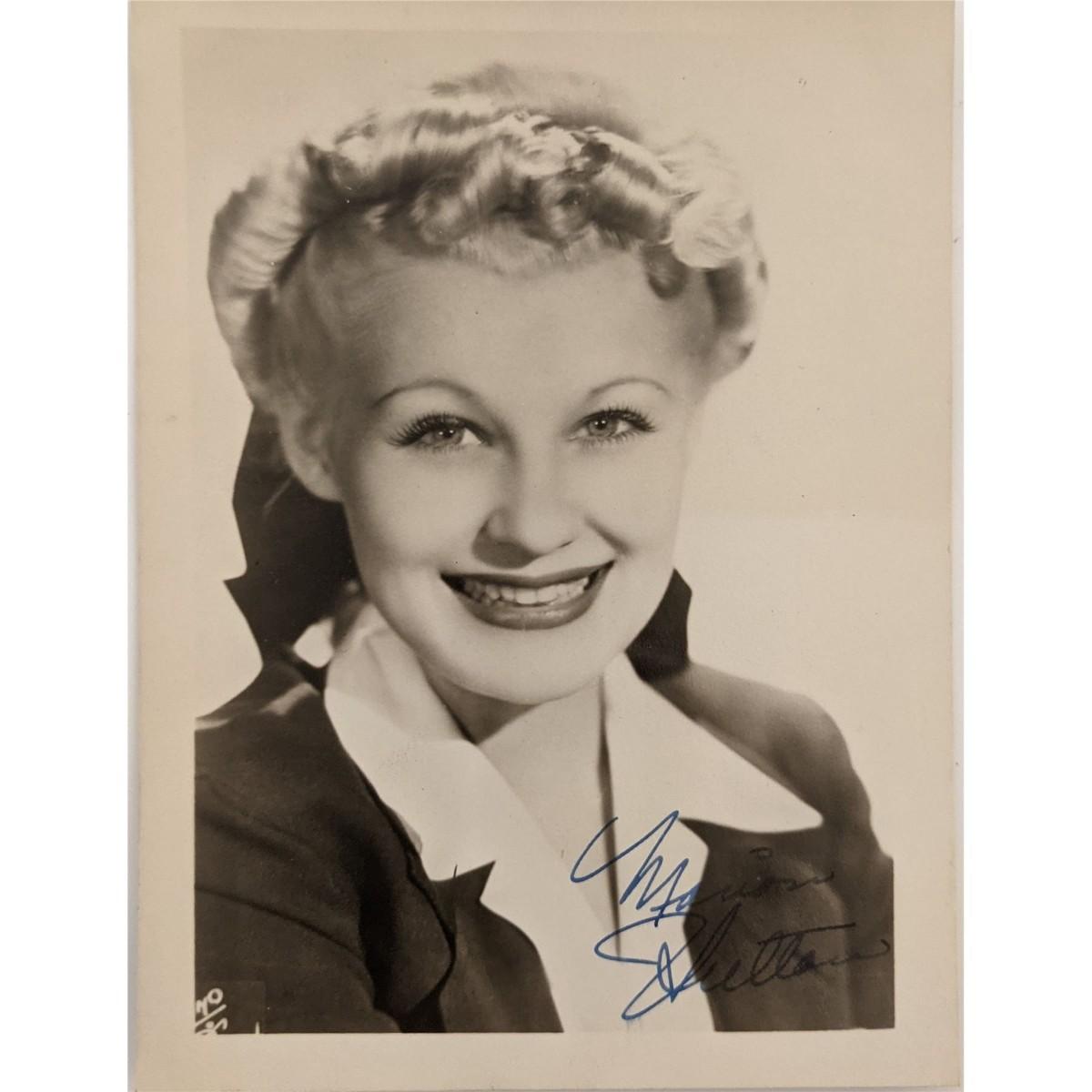 Marion Hutton Signed Photo | EstateSales.org